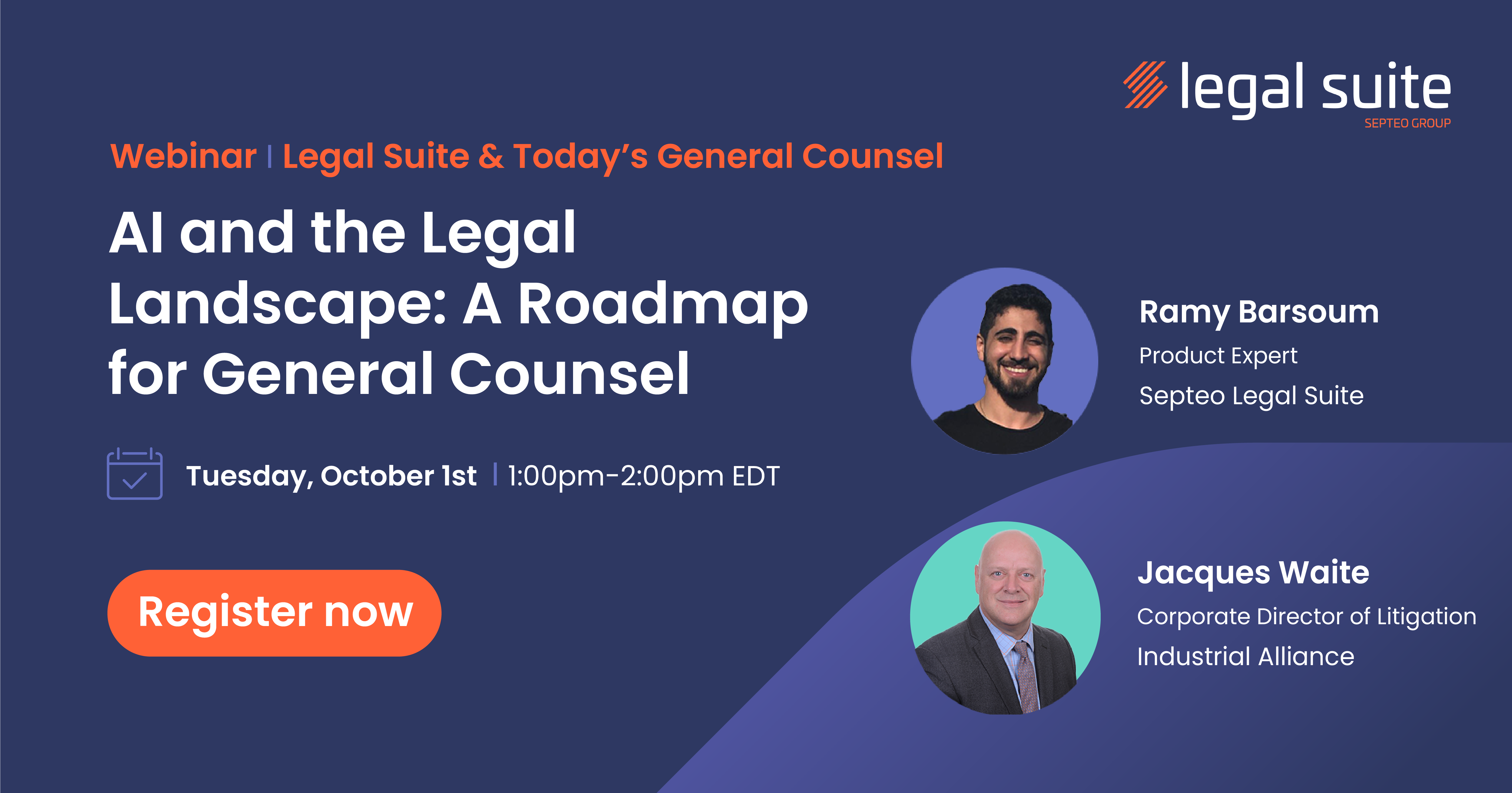 Webinar Regisration: AI and the Legal Landscape: A Roadmap for General ...